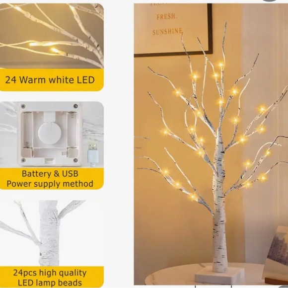 Holiday | Led Birch Tree Light Decor | Poshmark